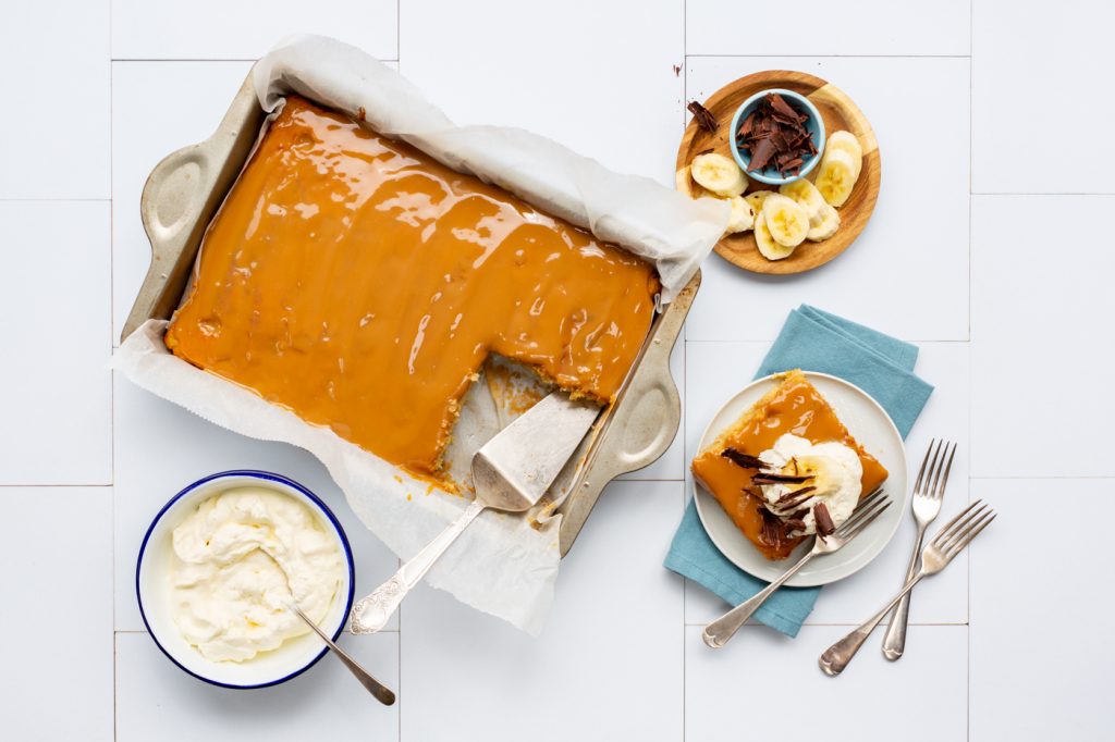 Banoffee Traybake | ILoveCooking