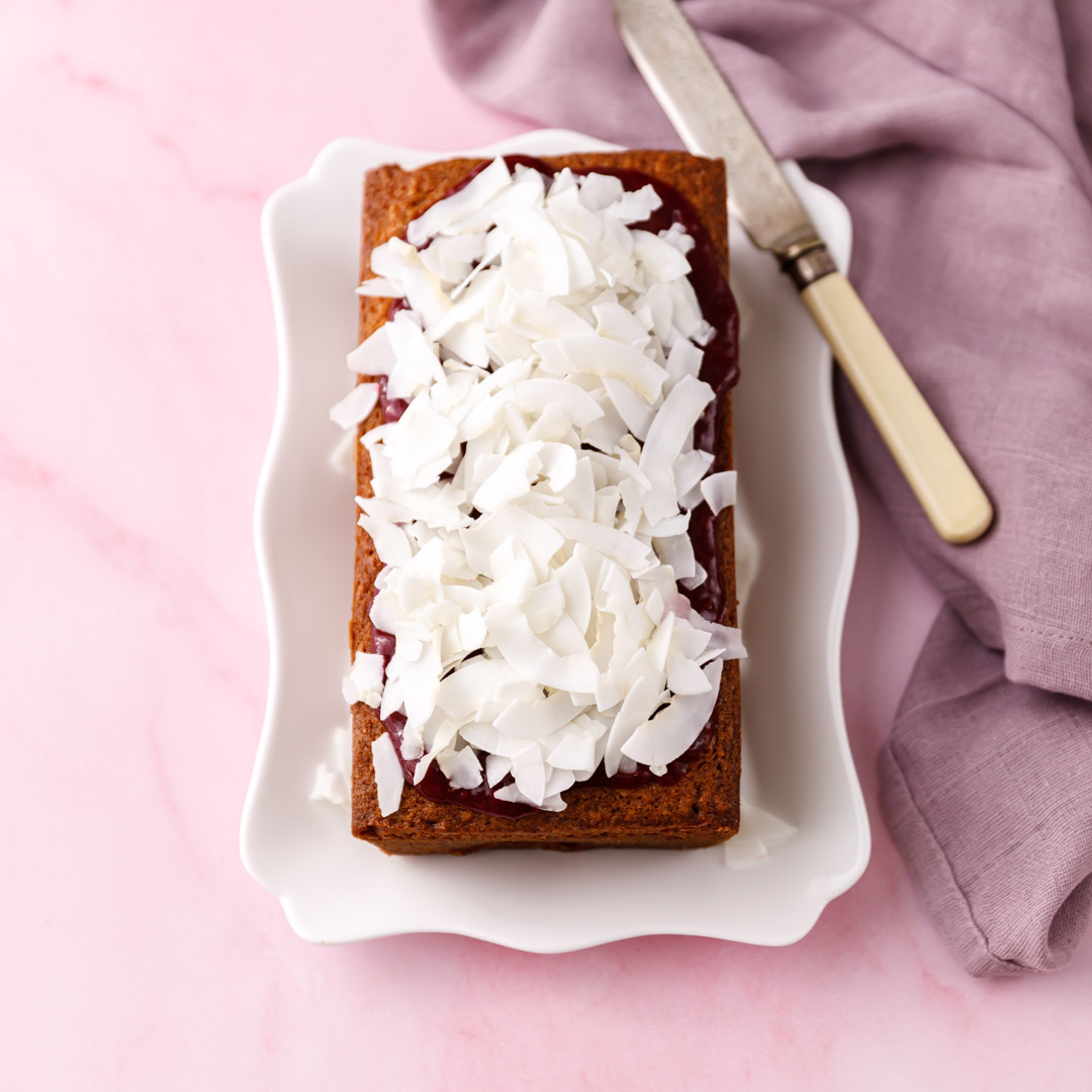 Coconut Raspberry Loaf | ILoveCooking